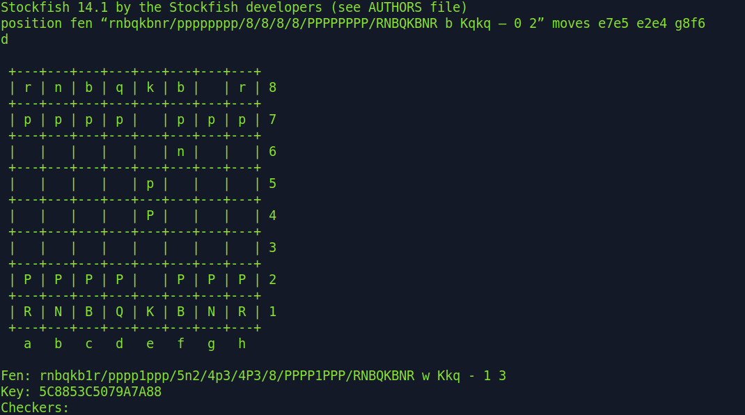 A simple way to play chess with computer in Linux terminal