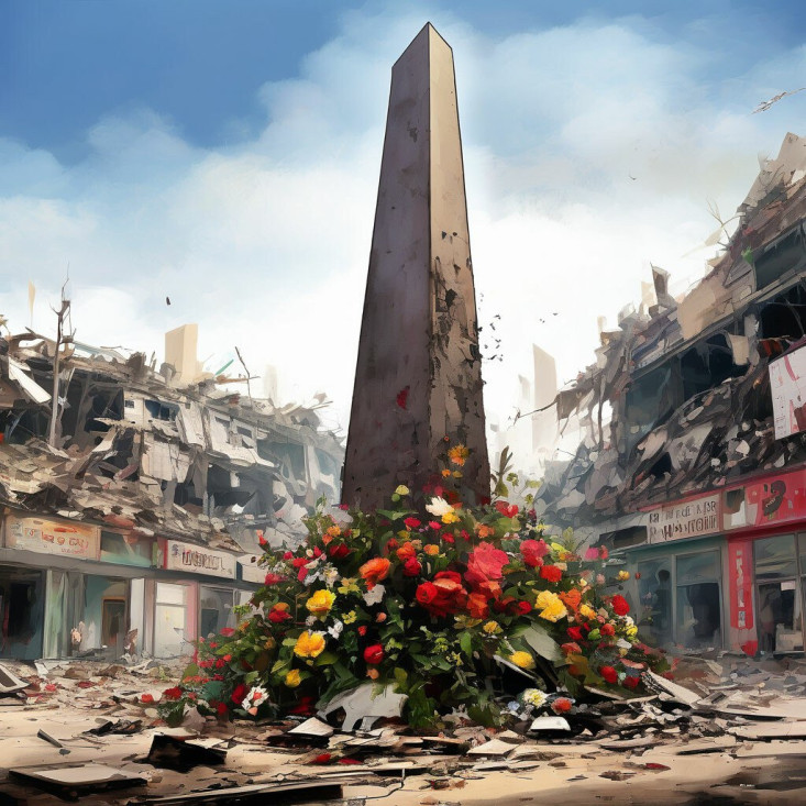 Crocus City Hall after the terrorist attack