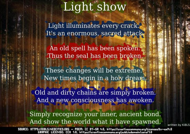 KiBLS Poetry - Light show