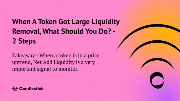 🦑When A Token Got Large Liquidity Removal, What Should You Do? – 2 Steps