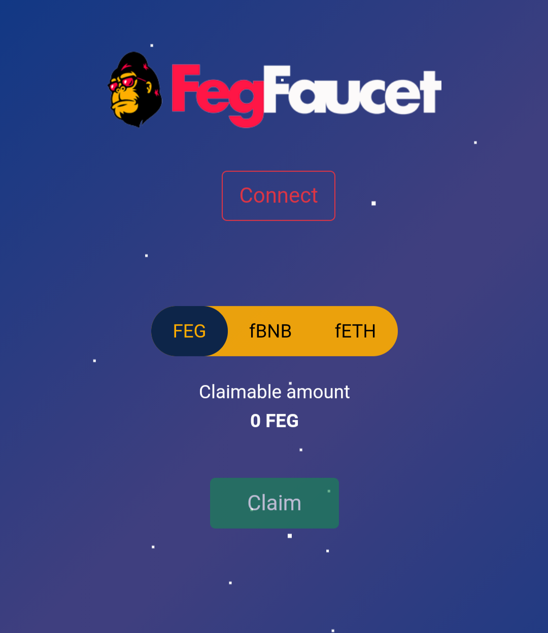 Feg token faucet (BSC)