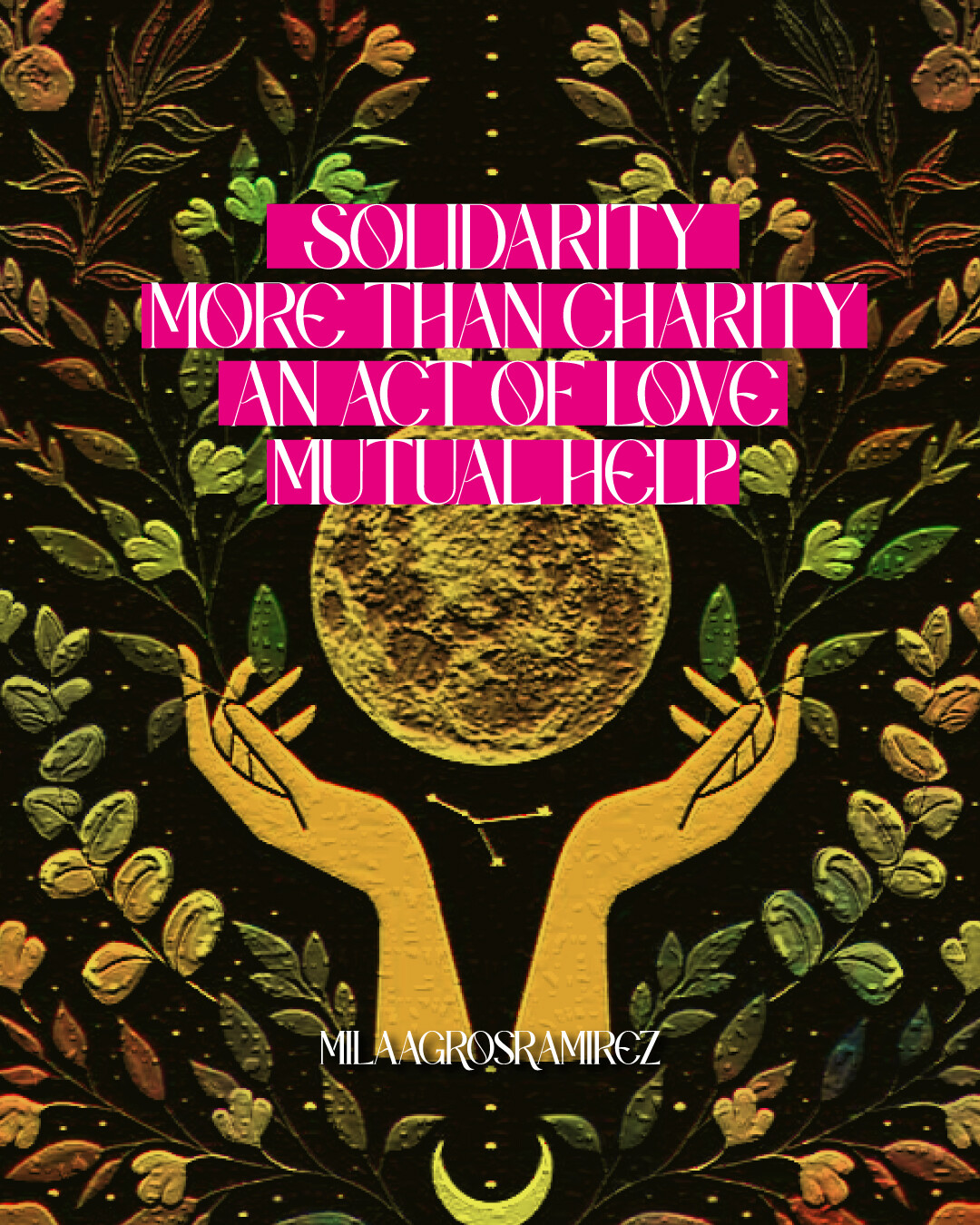 Solidarity more than charity an act of love mutual help