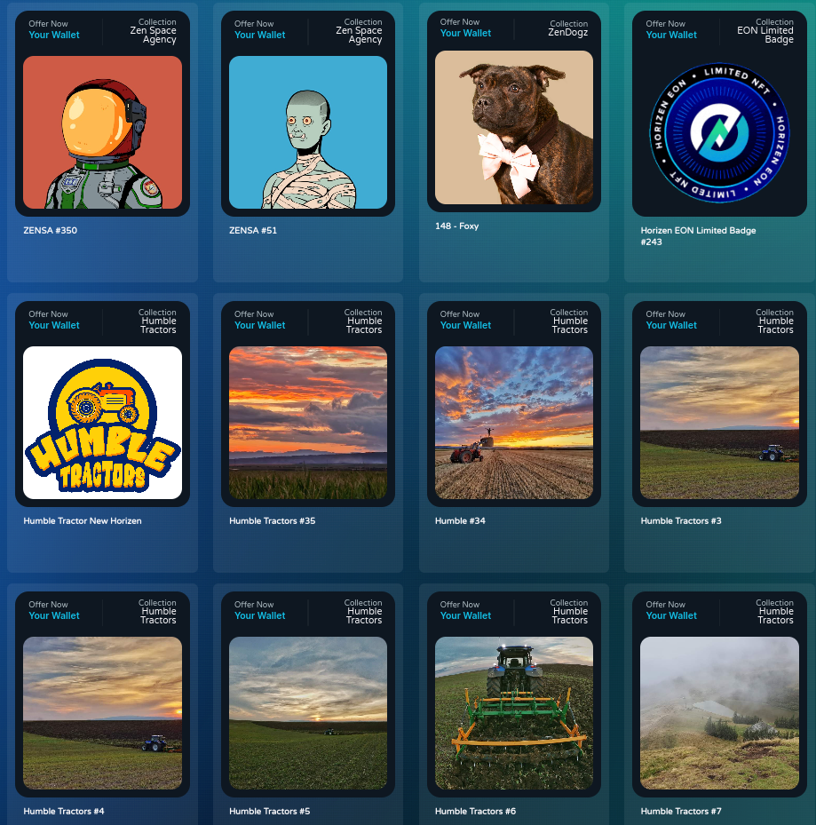 Humble Tractors on KuSwap - Horizen EON NFTs For OGs