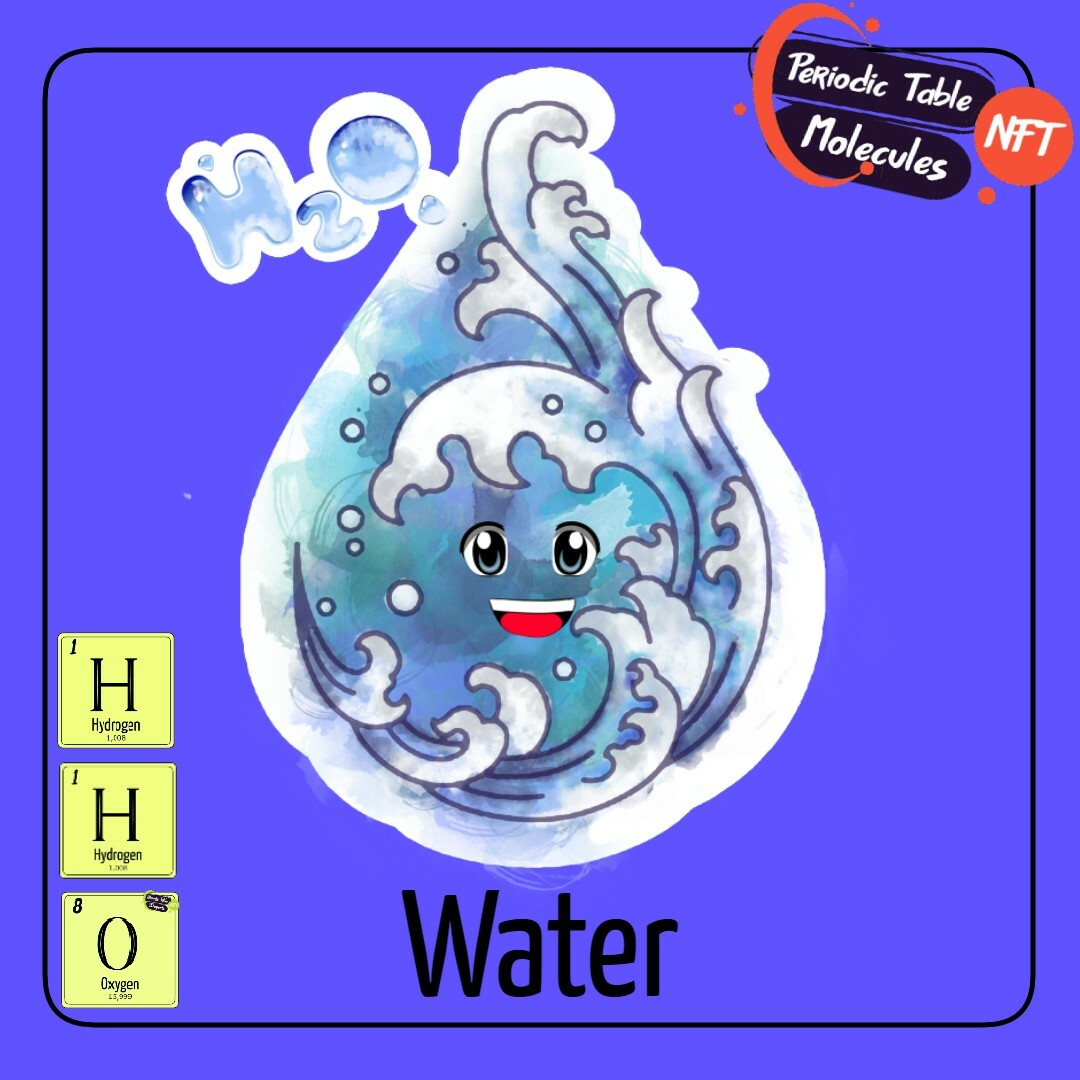 H2O Water Molecule NFT The Periodic Table NFT Contest 