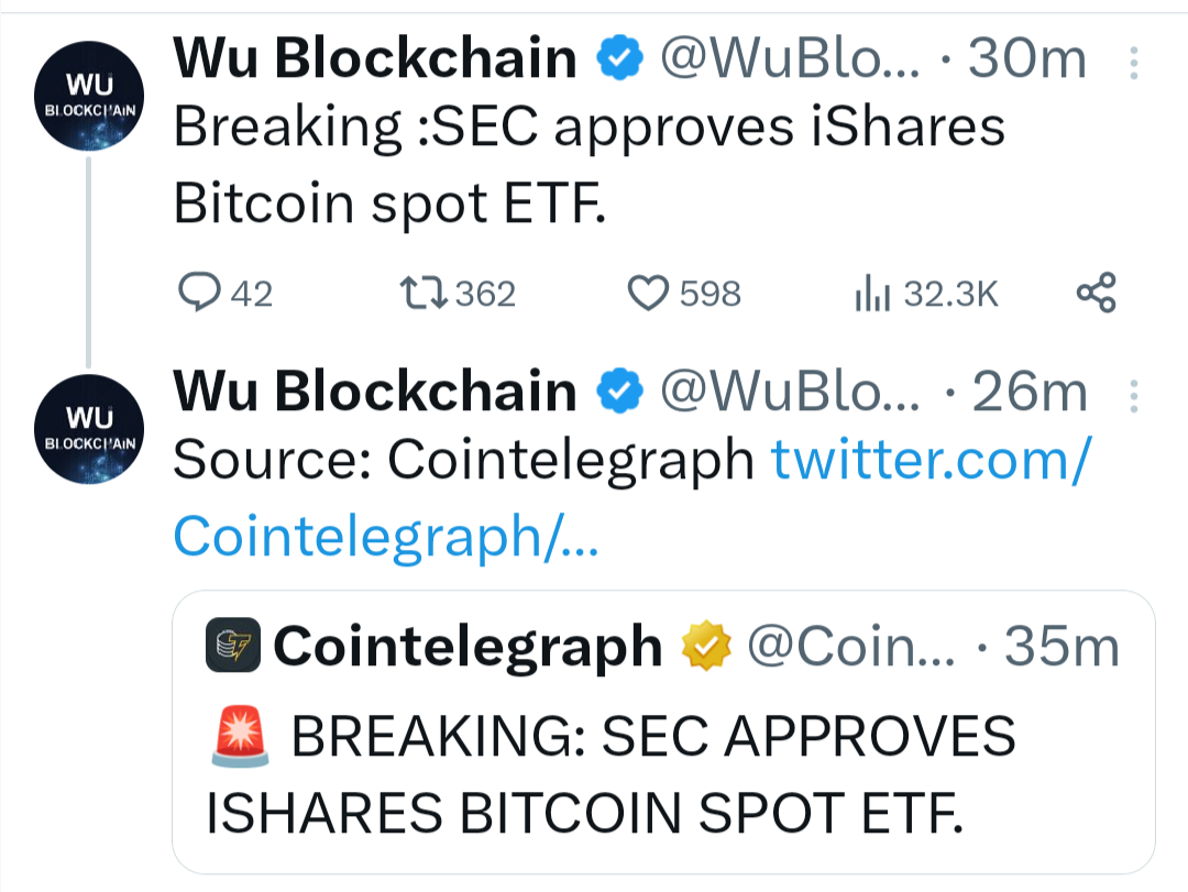 Fake spot ETF approval news played with BTC price