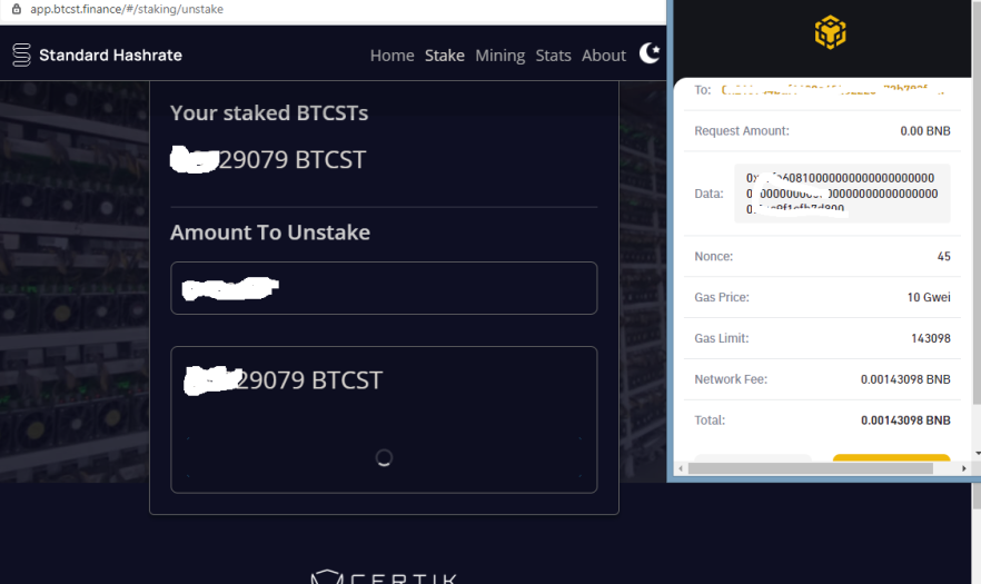 Bitcoin BTCST Redenomination ... Opportunity ...?