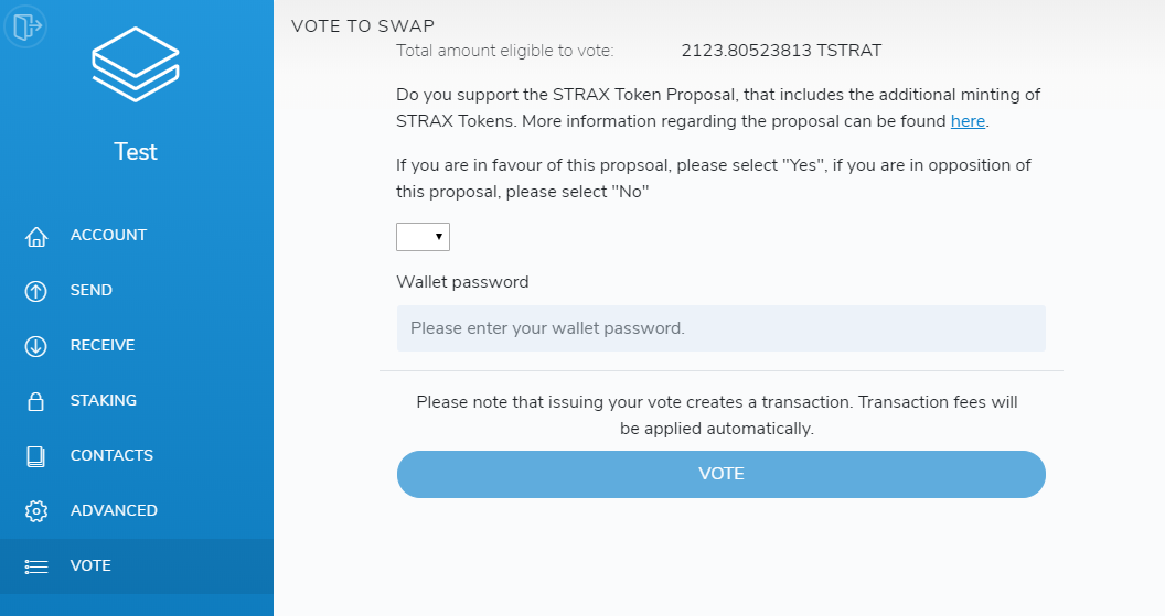 StraX to replace Stratis proposal