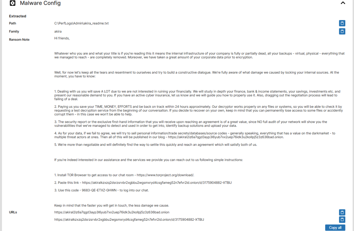 AKIRA RANSOMWARE THREAT INTELLIGENCE REPORT (NOV2024)