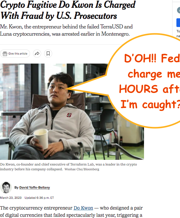 D'oh Kwon goes DOWN!!!