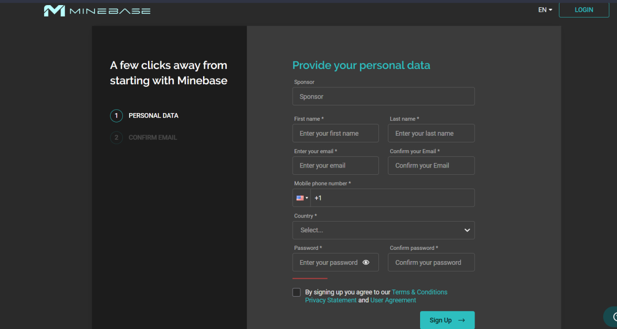 MINEBASE: Claim free MBASE tokens step by step every 25 hours.