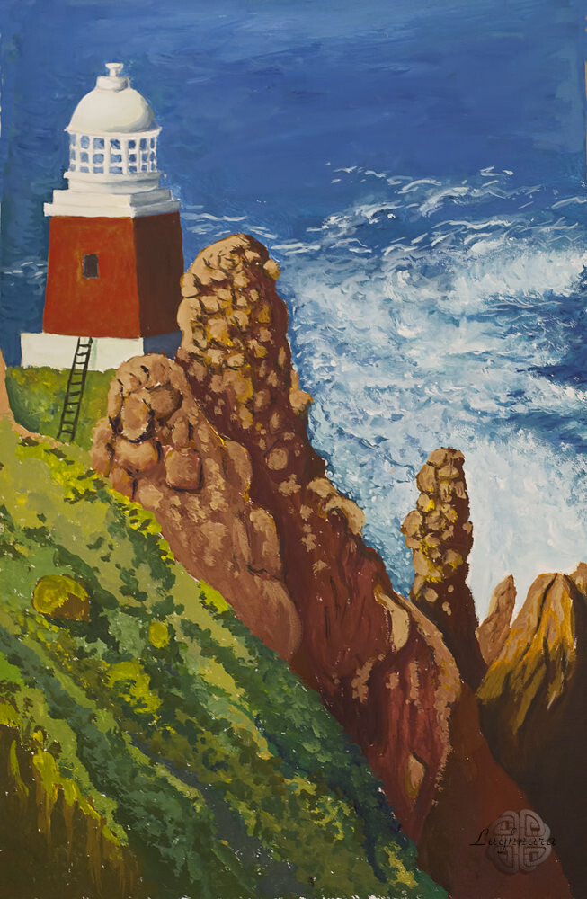 The Lighthouse of Cape Town (traditional art)