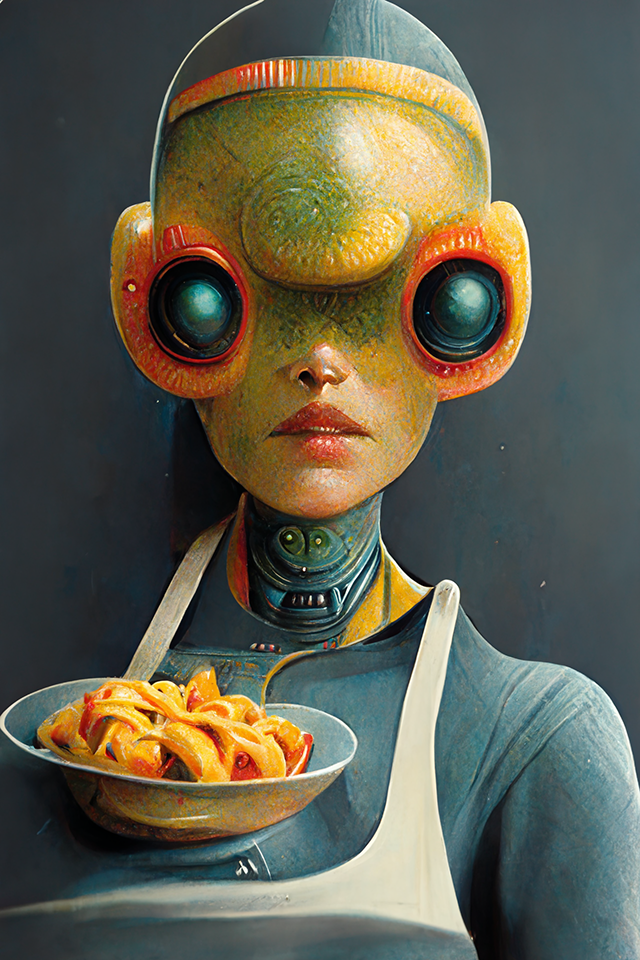 Aliens ️ Pasta 1-10 | Ai Artworks & NFTs | Made with Midjourney
