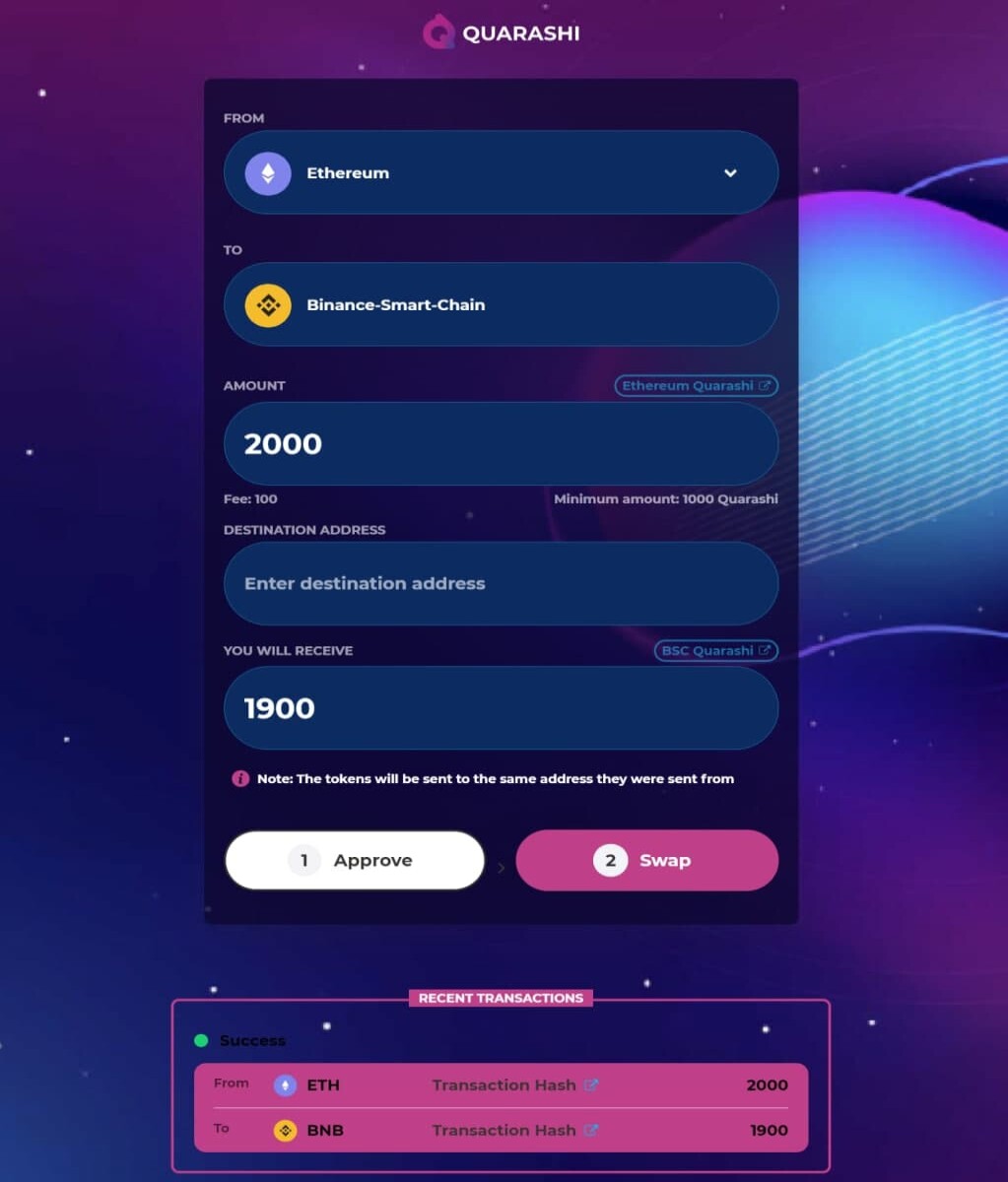 Quarashi Network Monthly Activity Report — August 2021