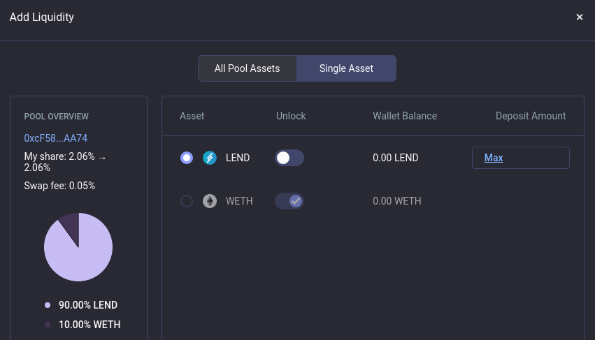 Yield farming with Balancer DEX project - last updated Aug 26/2020