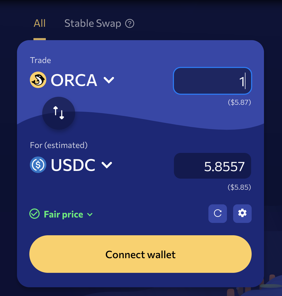 ORCA DEX on Solana blockchain