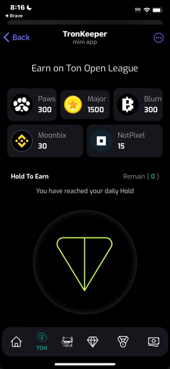 36 Days Left to mine 7 TON tokens in one app: Tronkeeper
