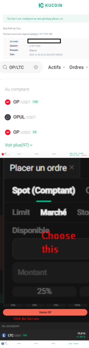 OP first cash out received