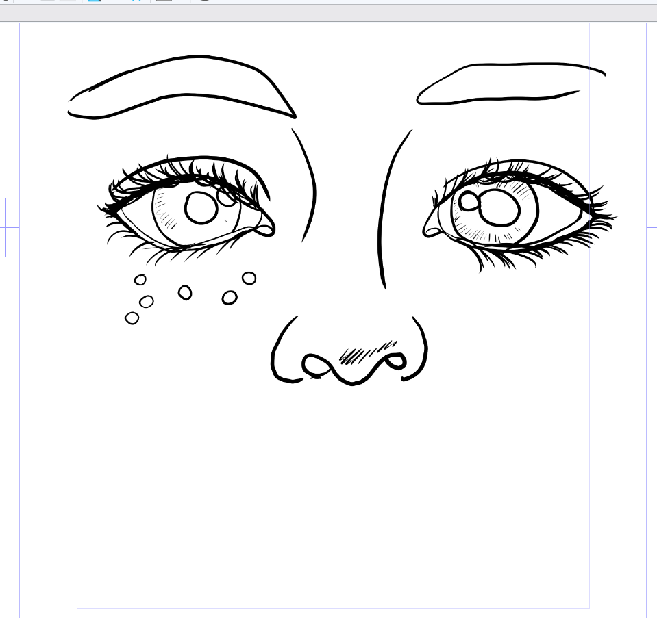 Cute Girls Face (Original Drawing)