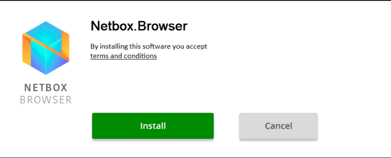 NETBOX - browser 8$ for registration + pays for surfing