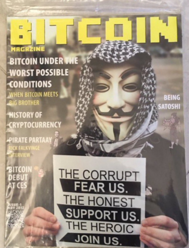Bitcoin Magazine is auctioning first issue