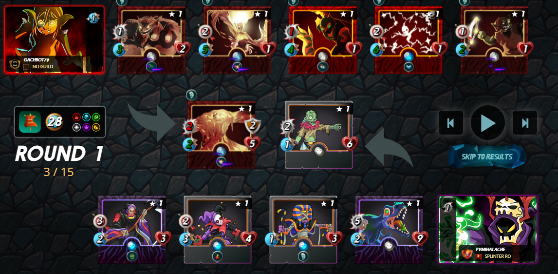 Zombie Apocalypse aftermaths - The Animated Corpse Tanking the Splinterlands Challenge