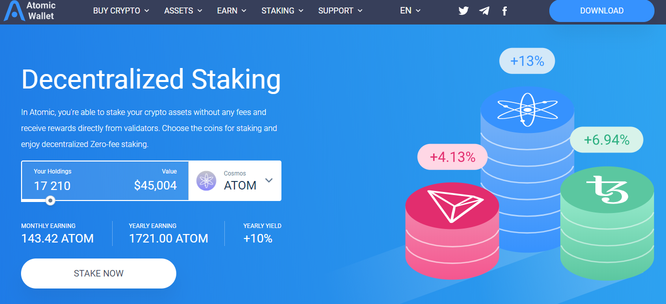 Atomic Wallet Stakig | Unveiling New Feature