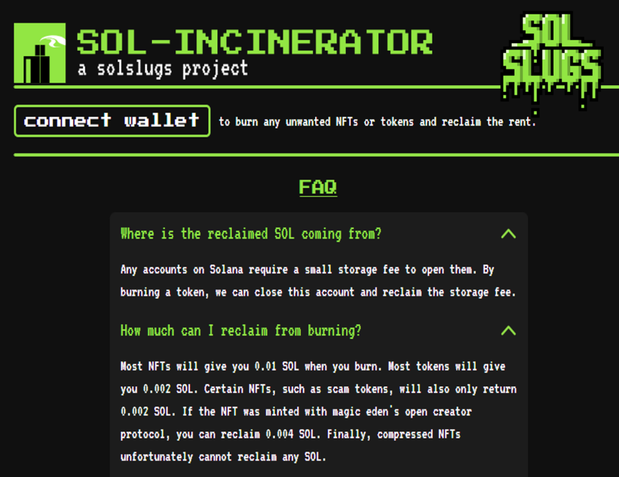 Sol-Incinerator: The Tool To Clean Your Solana Wallet.