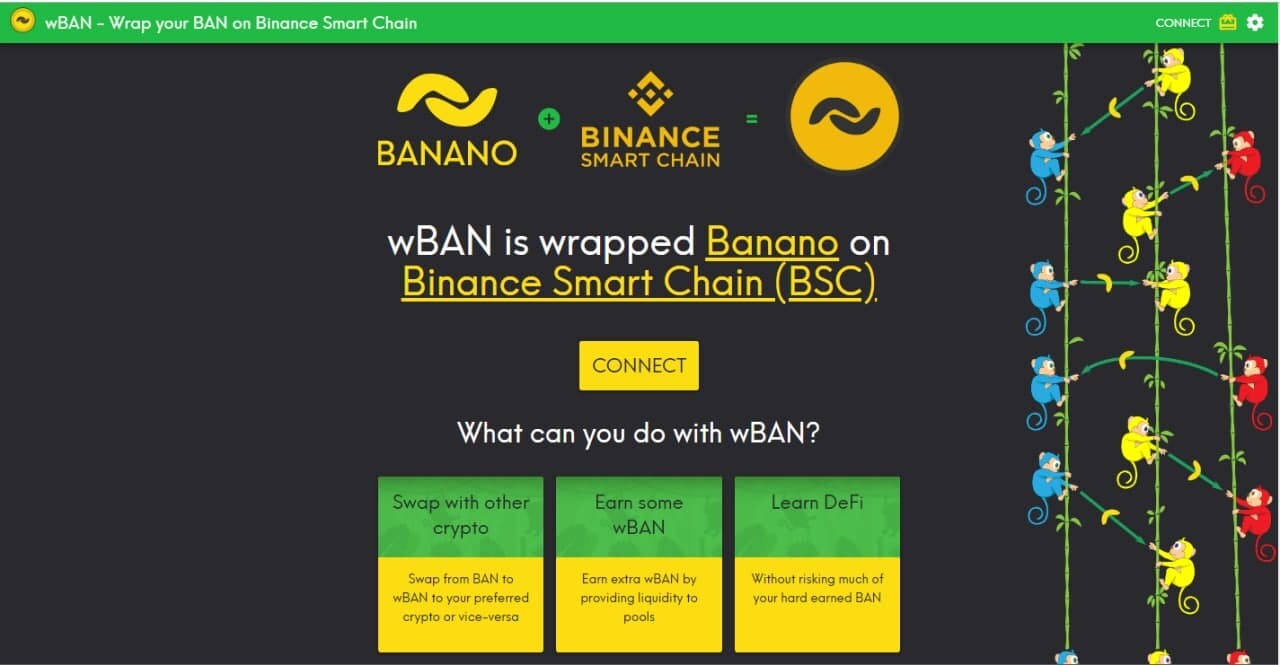 Wrapped Banano - Como cambiar BAN por wBAN y viceversa