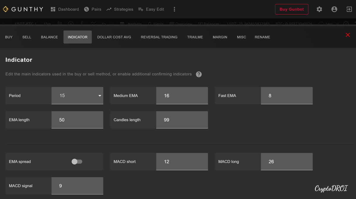 Gunbot MACD Strategy Explained