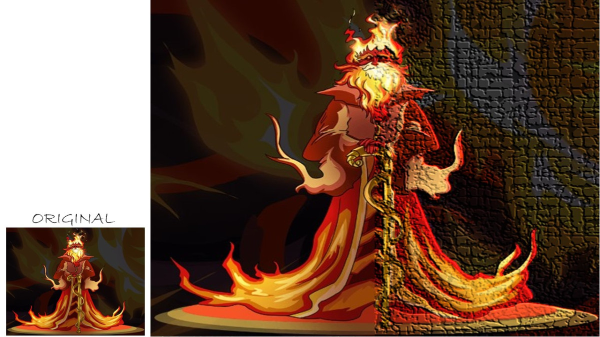 Efreet Elder | Art | Real or Pixelated