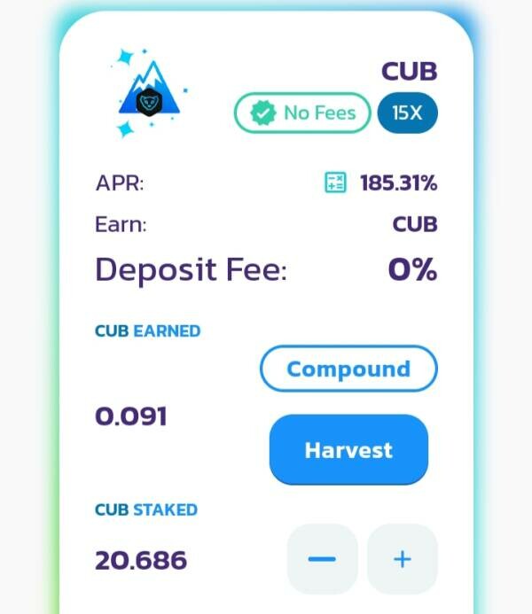 Staking Journey at Cub Dens: Stake CUB To Earn CUB 🐅