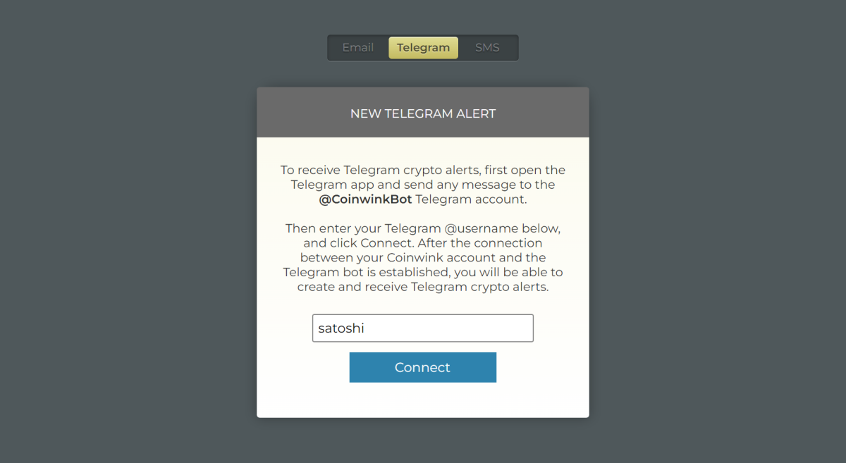 Crypto Alerts for Telegram