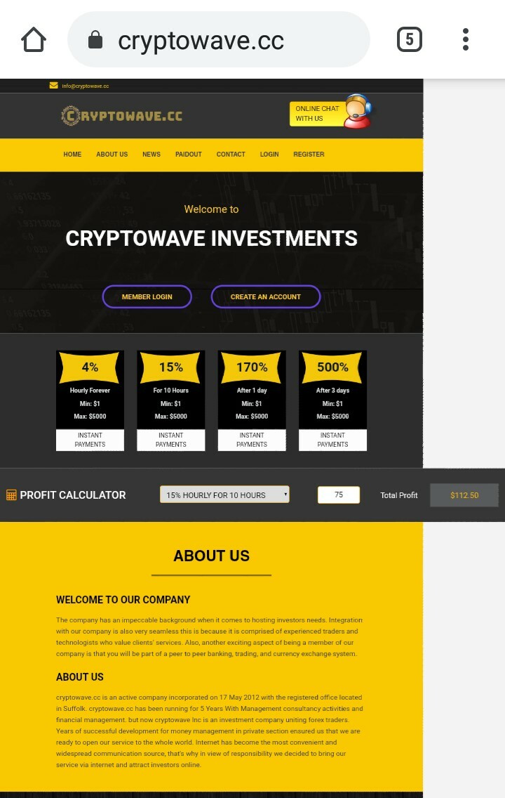 These are the newest HYIP(high yield investment program) scams. Do not ...