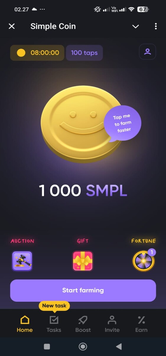 Simple Coin: Tap, Play, and Earn Crypto Cause It's about to Hit the Market!