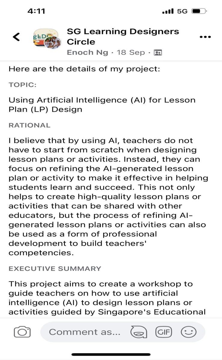 Lesson planning with ChatGPT