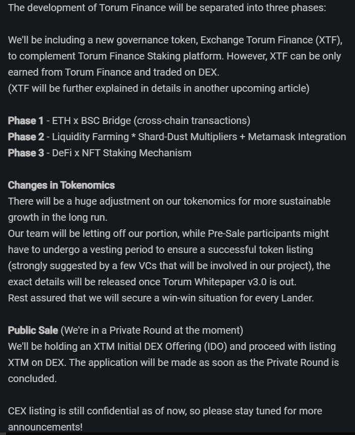 You know this has been a long Torum coming “Claim your free 75 XTM ...