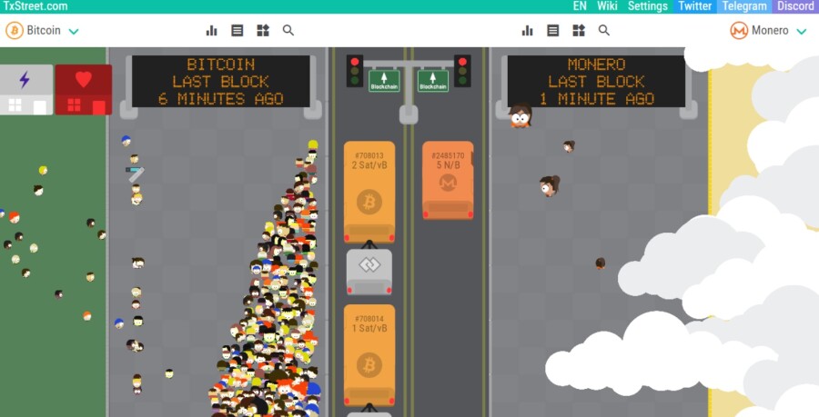 How do transactions work on the BTC, ETH, BCH and XMR networks?