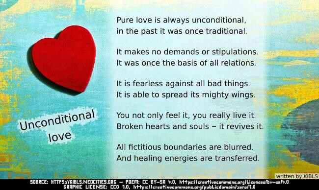 KiBLS Poetry - Unconditional love