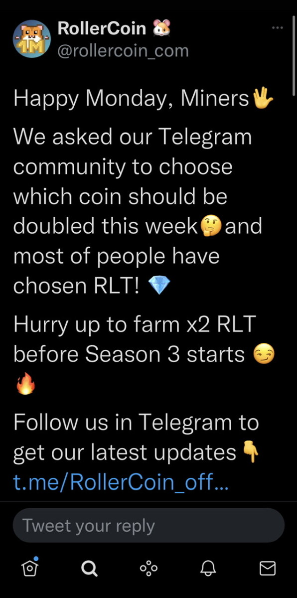 RollerCoin- End of Season 2 + 2x RLT Week