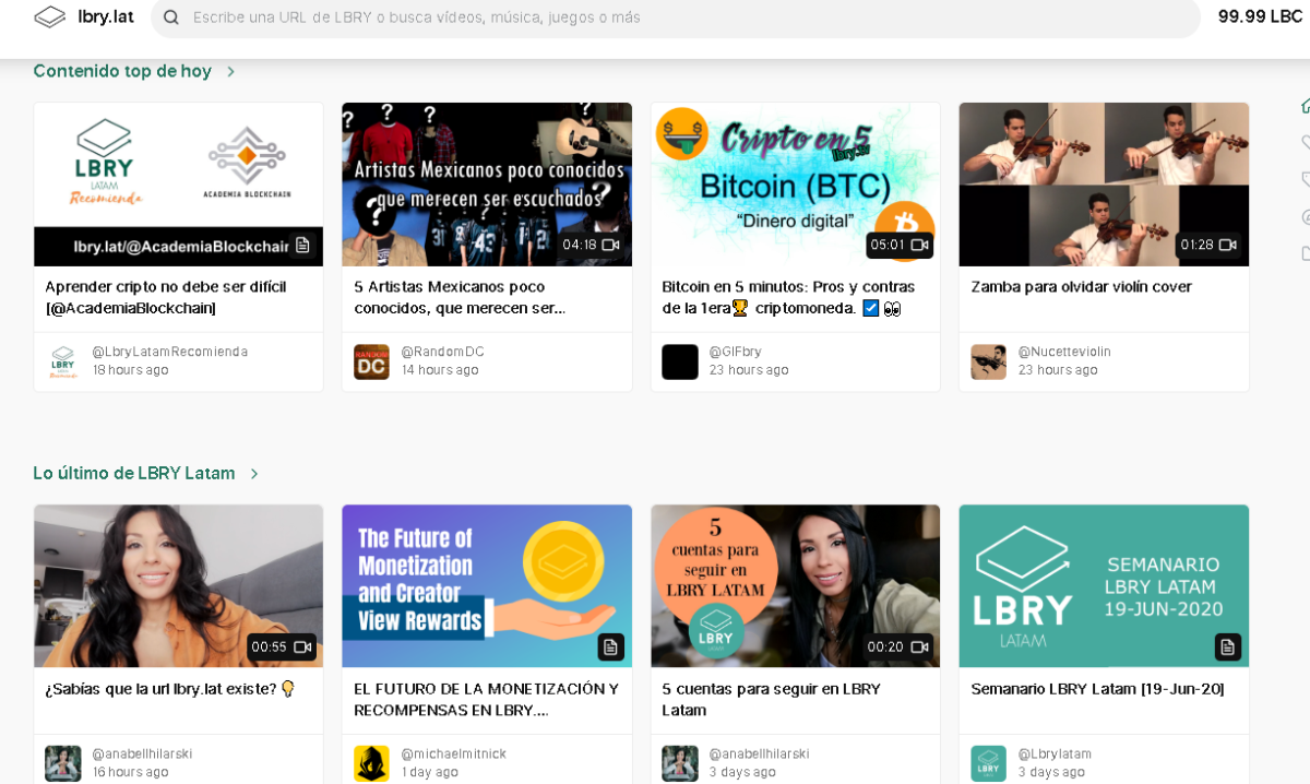 Now you can earn LBRY TOKENS (LBC) by uploading content in Spanish
