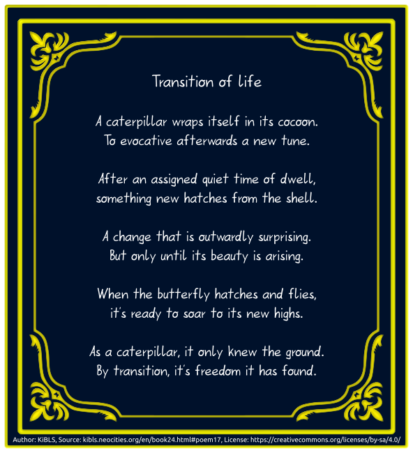 KiBLS Poetry - Transition of life