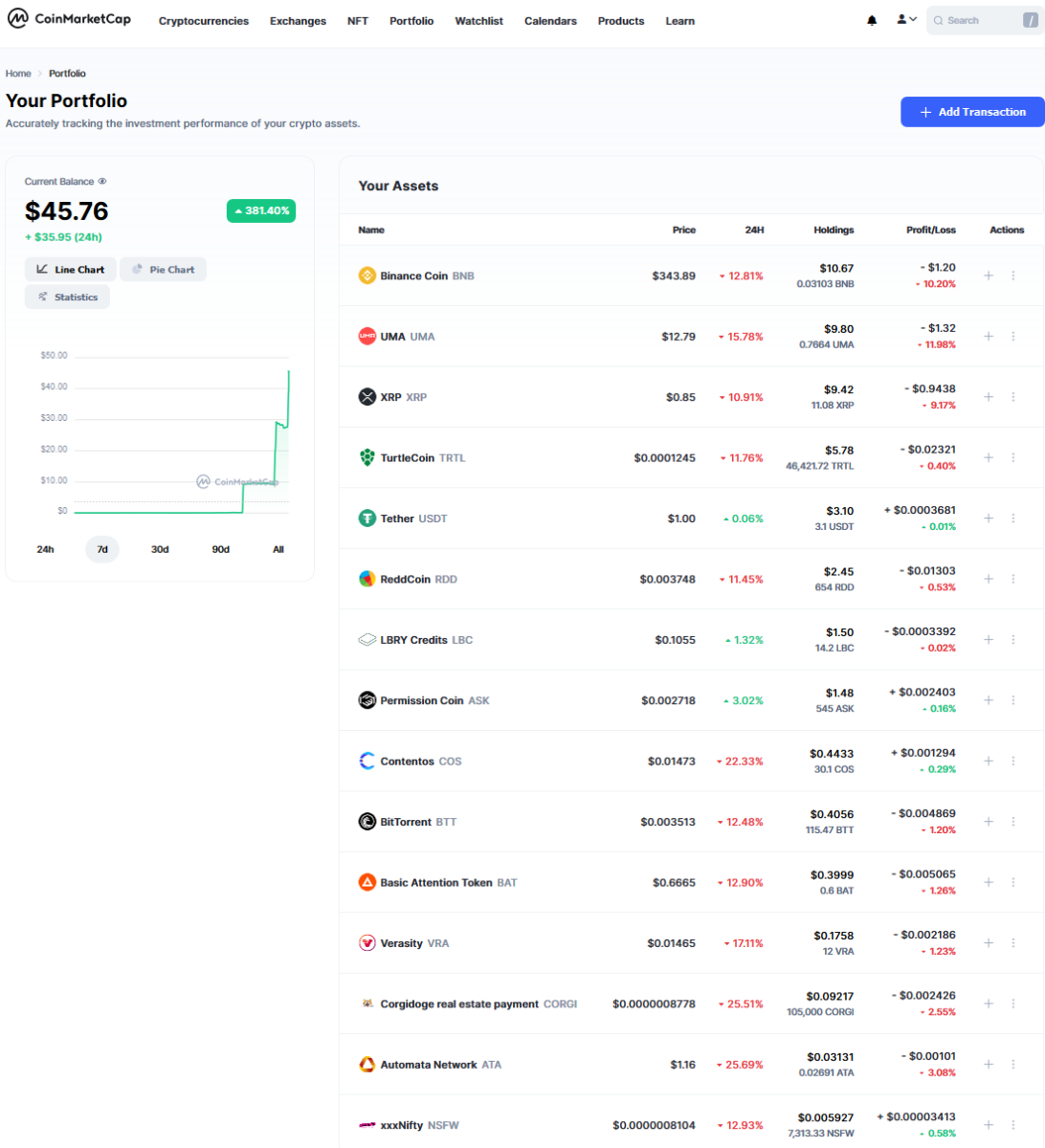 Coinmarketcap "Monthly Portfolio Airdrop” Event! 1000 USDT