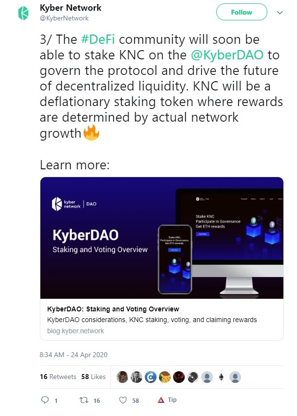 Kyber Network Set to Introduce Staking in Q2