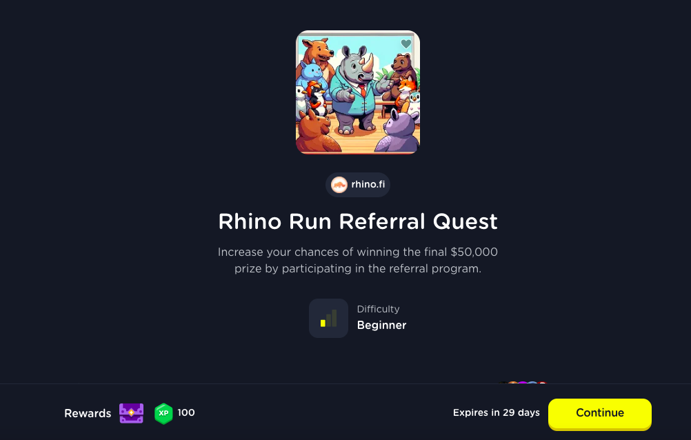 RhinoFi Run: Join the Referral Program and Bridge Tokens for Free!