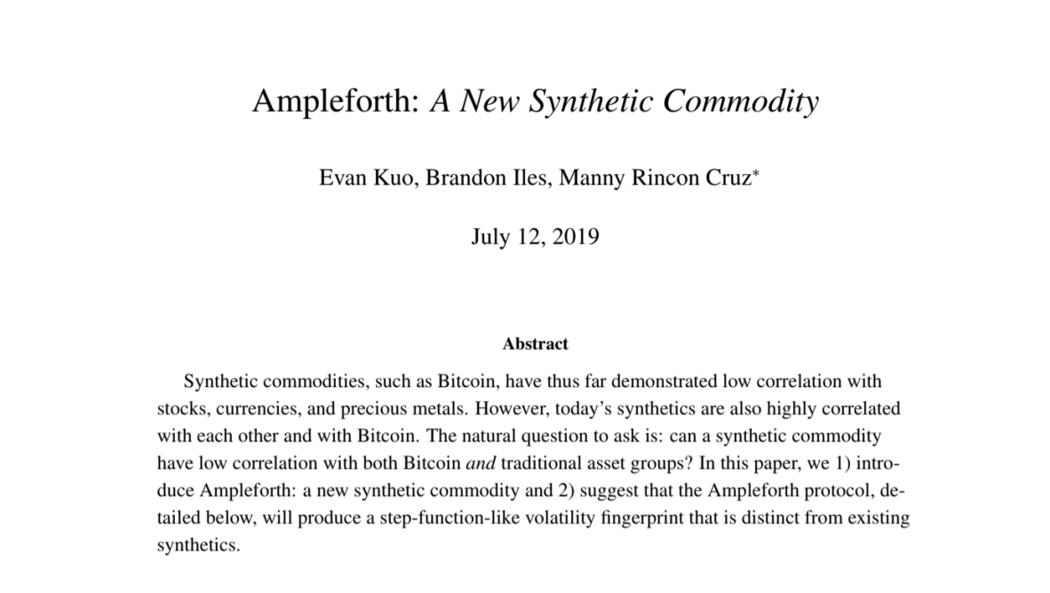 Ampleforth: Its Protocol, Elastic Supply and Growth [#AMPLAnalyst]