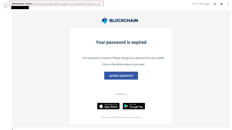 Beware of new Blockchain wallet scam! Stay Safe!