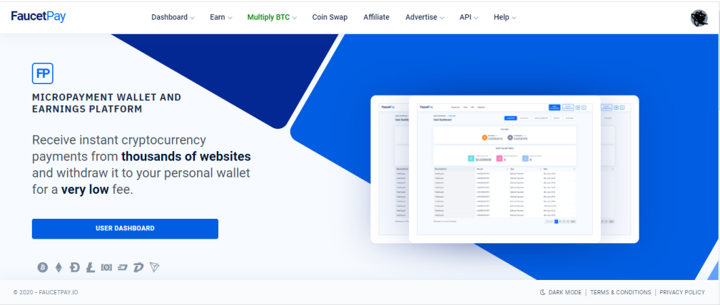 Faucetpay Best Cryptocurrency Micropayment and Earning Wallet