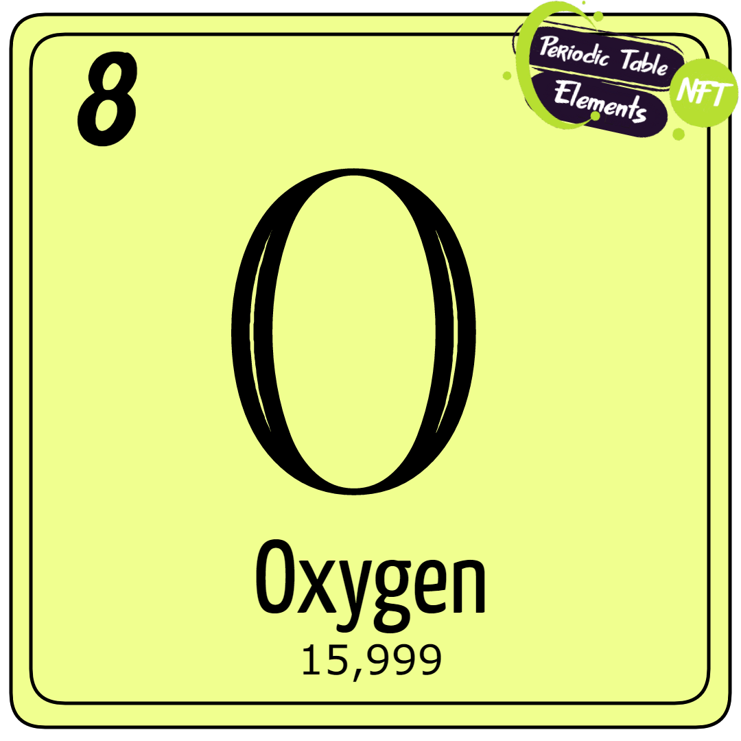 A shot of oxygen - GIVEAWAY in The Periodic Table NFT