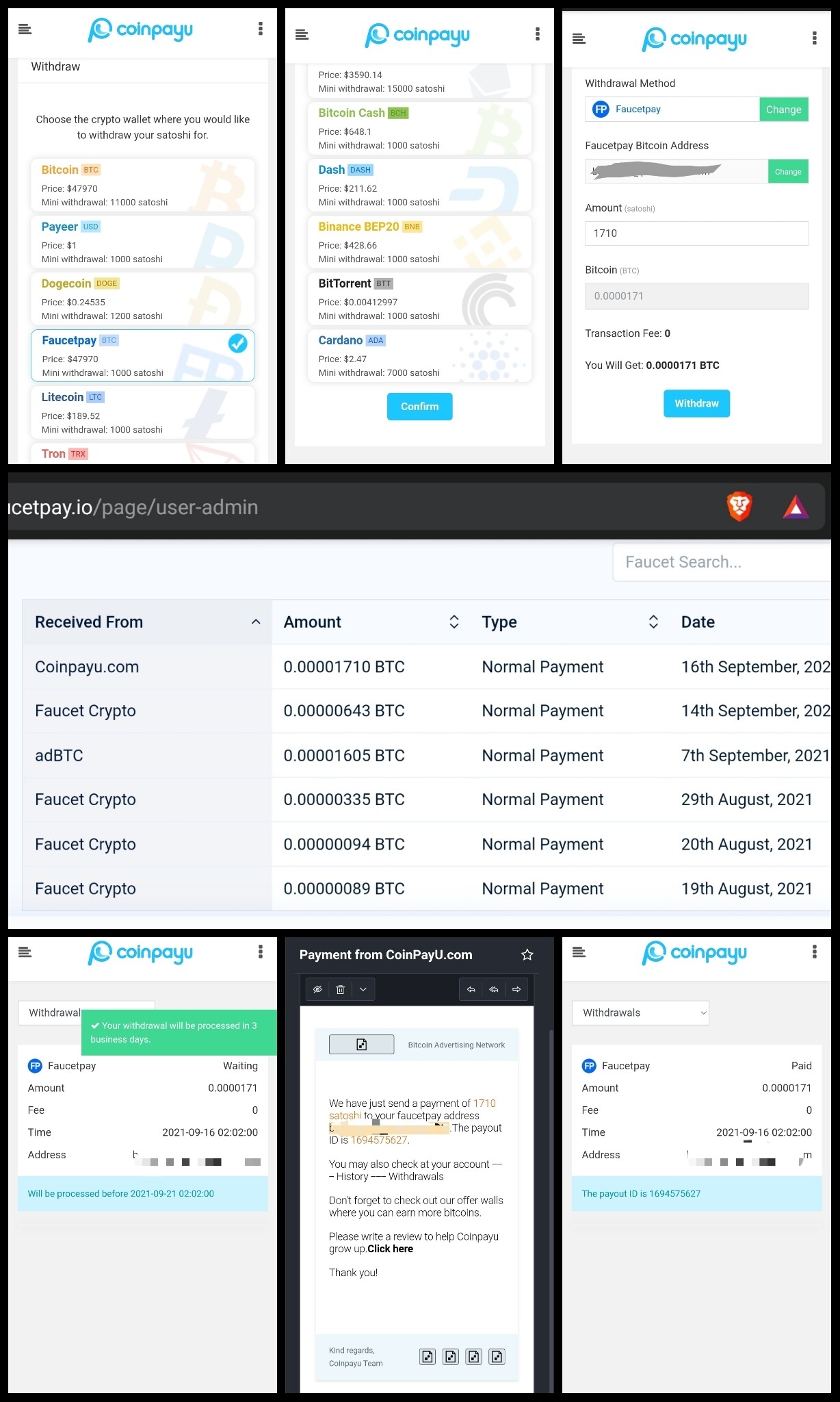 CoinPayU - payment proof and easy guide to earn