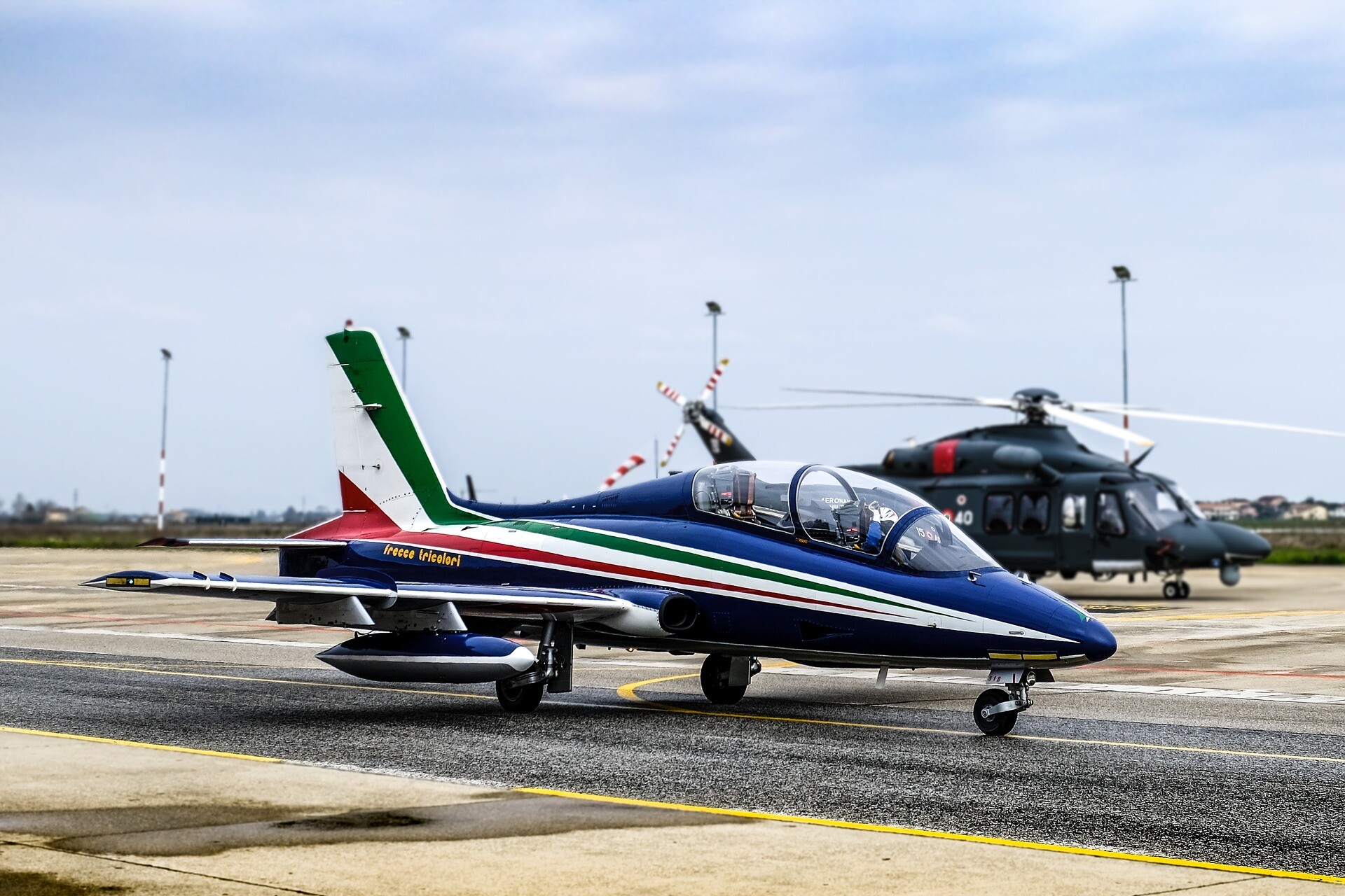 "Frecce tricolori" the Italian aerobatic team